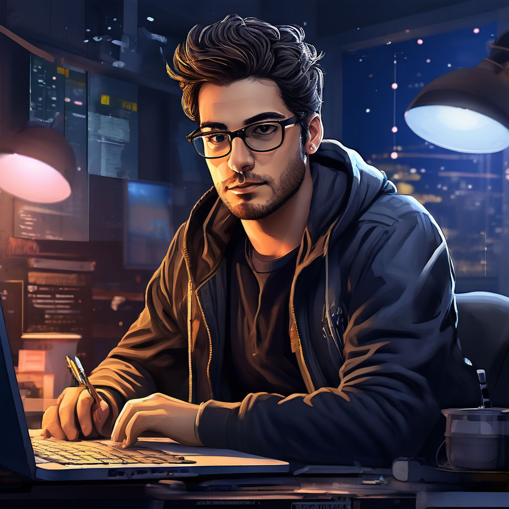 Draw the programmer as realistic as possible by Nikolai Prokhorov ...