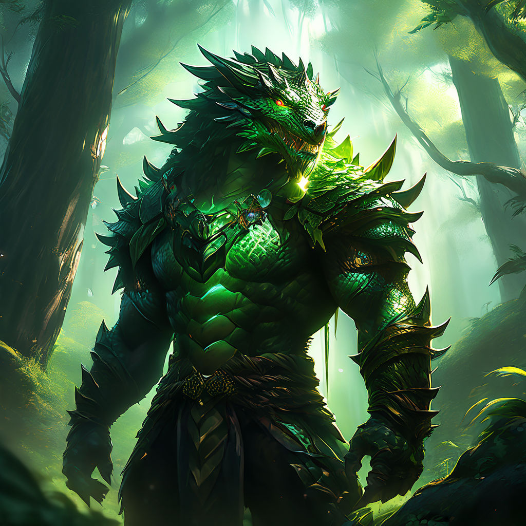 Dragonborn druid by Pedro Henrique Martins - Playground