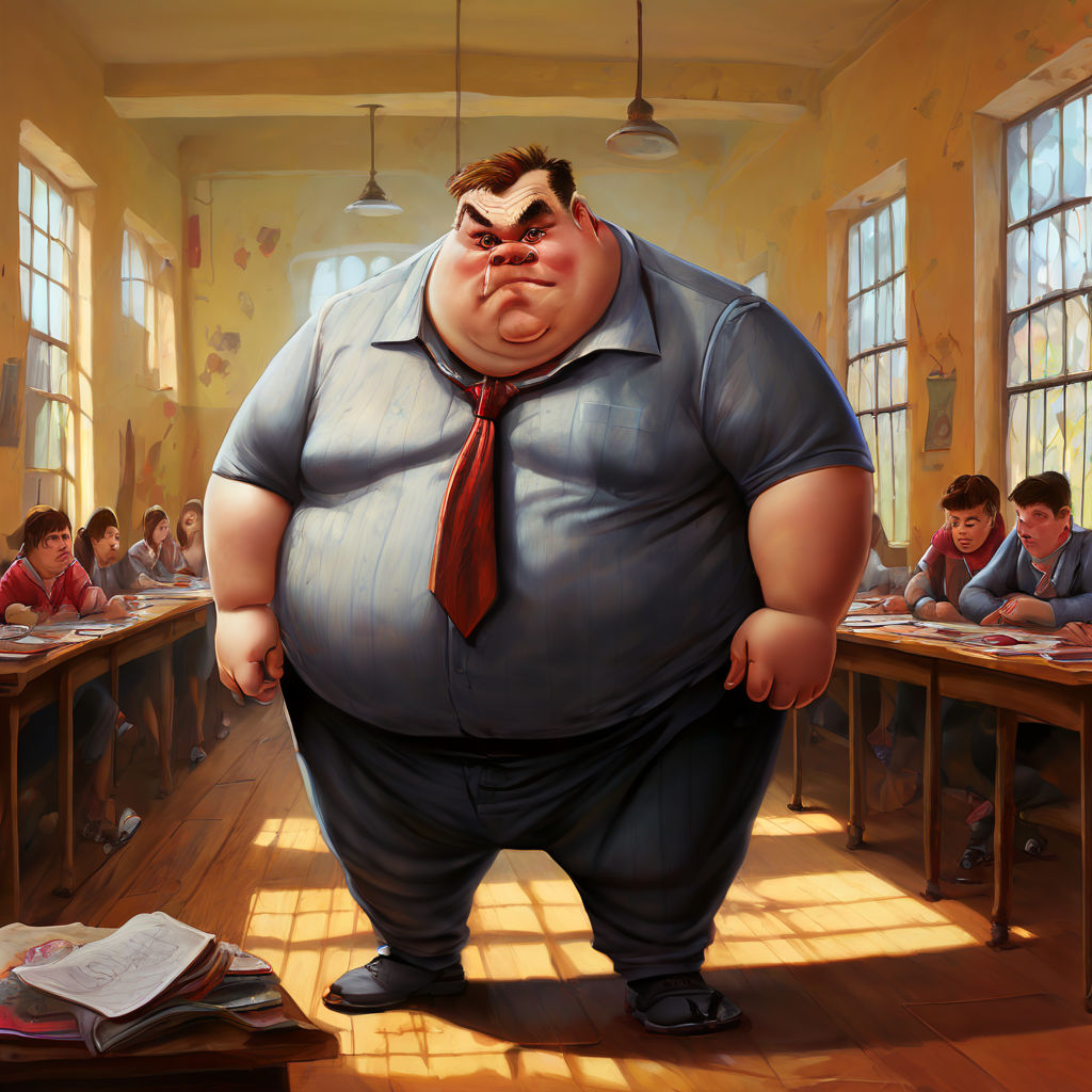 A school fat bully by keneth lastra - Playground