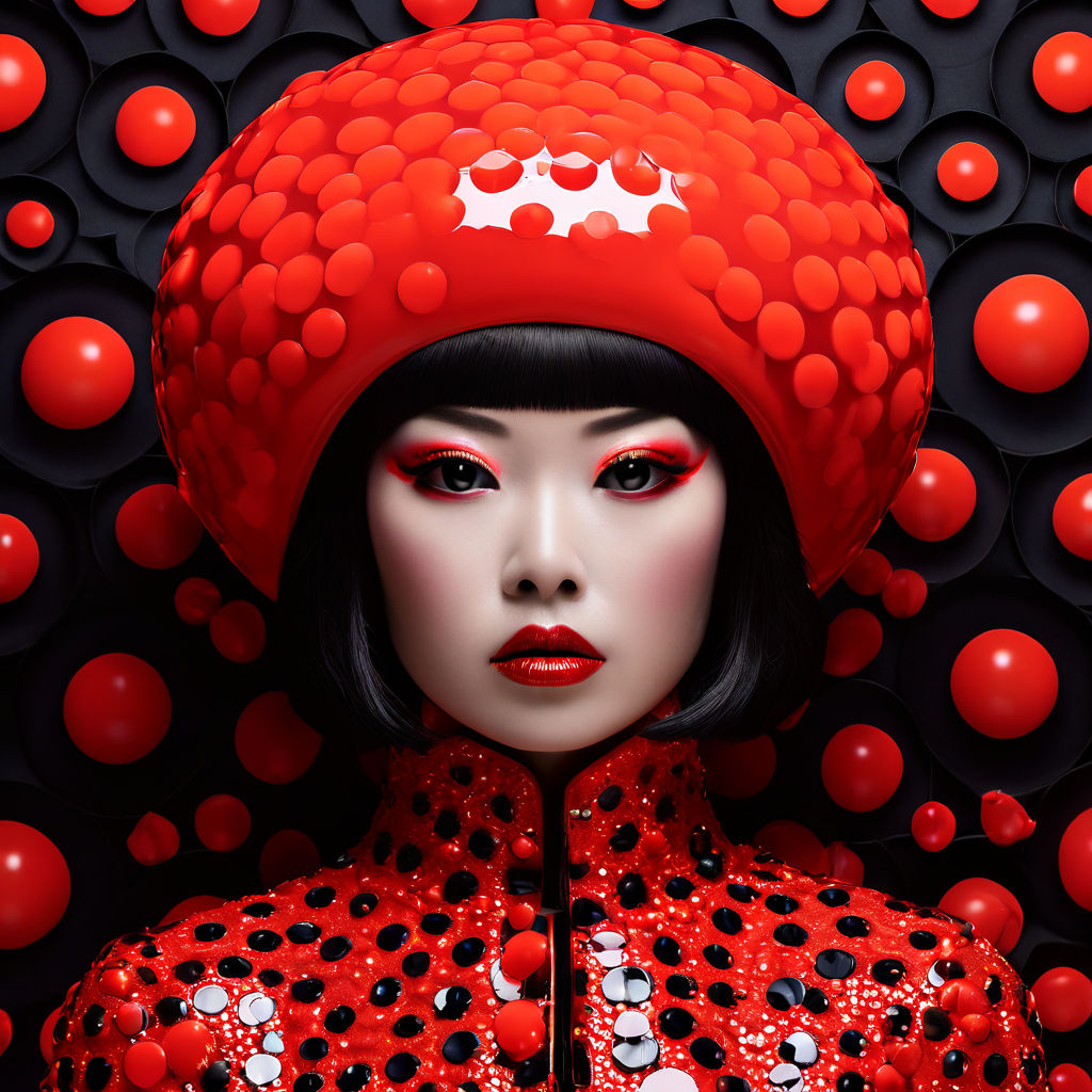 A KUHNG FU KUMATACHI IN THE STYLE OF YOYAI KUSAMA by Frank Morlock ...