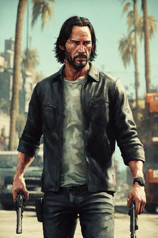 Keanu reeves aka Trevor Philips (GTA V) by RL76 - Playground