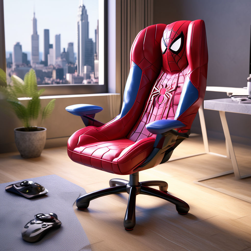 Spider man as gaming chair.3d. 4k quality. Aesthetic by Dark souls ...