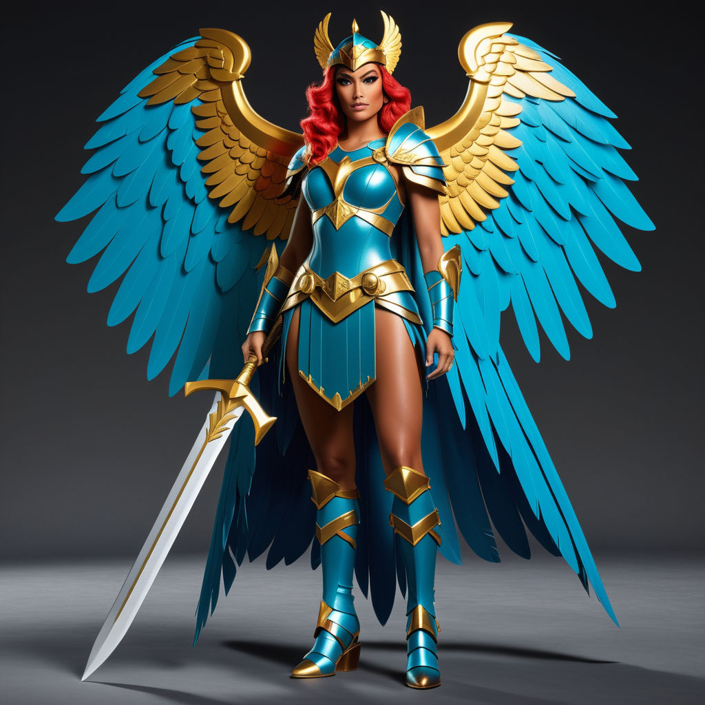 Character assets of harpy in roman armor by GeekPortal - Playground