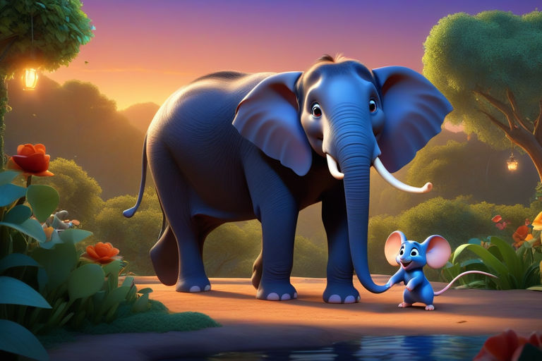 A Pixar 3D animation unfolds as a mouse skillfully cuts a ro... by ...