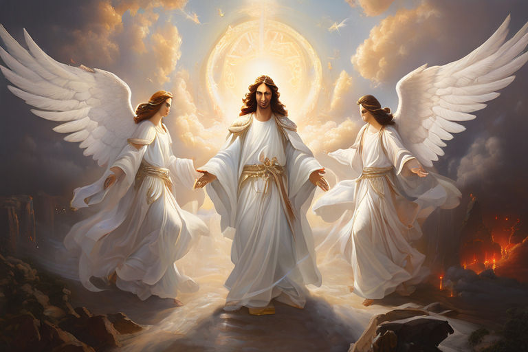 God talking to the angels by Thiago Santos Araújo - Playground