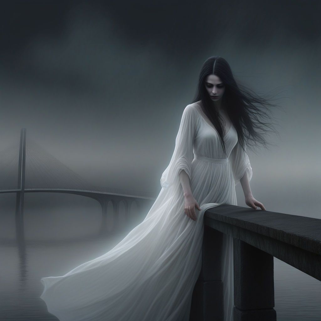 Realistic On a fog-shrouded bridge im dark in night by Pubudu Bandara ...