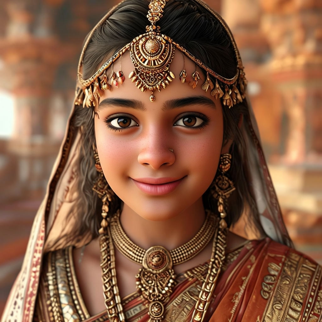A beautiful normal indian girl with 1000 bc costumes by Ram Kumar ...