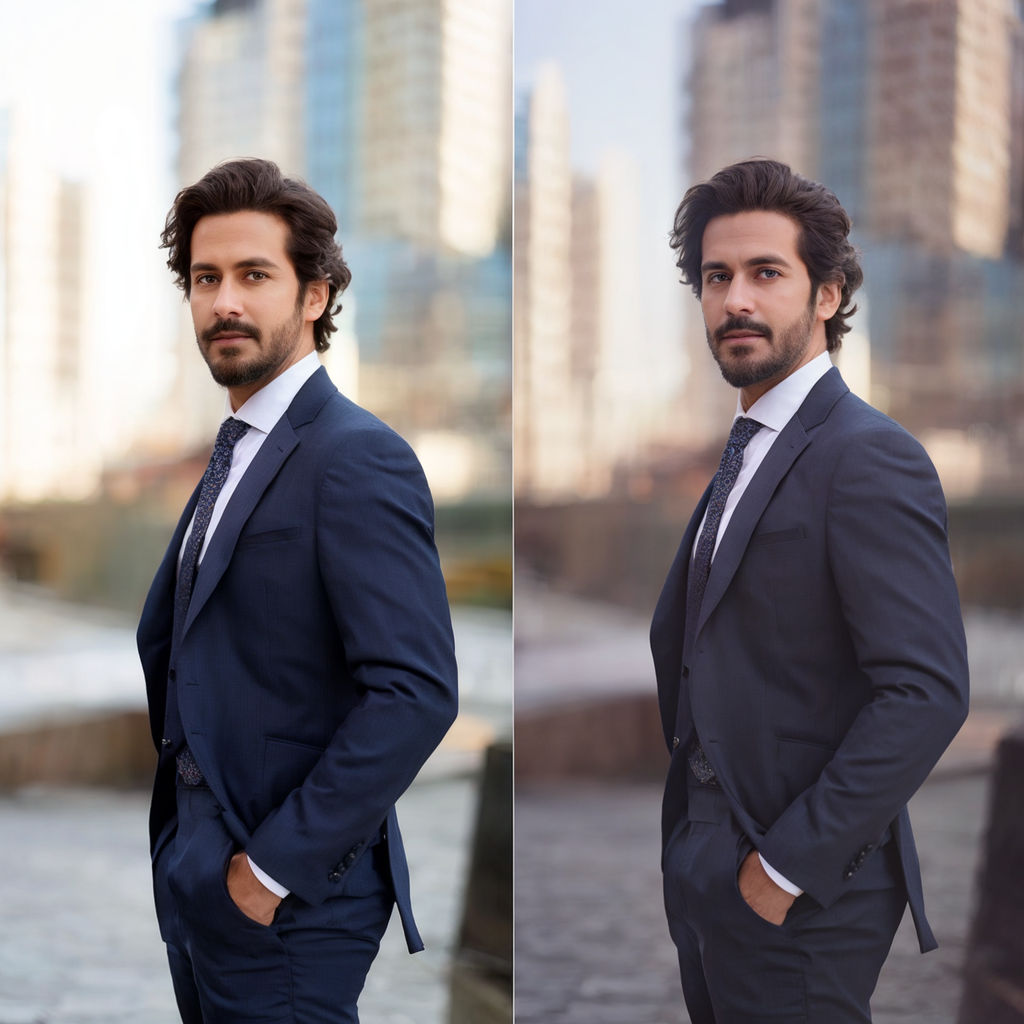 Portrait photos without changing the face. wearing formal cl... by ...