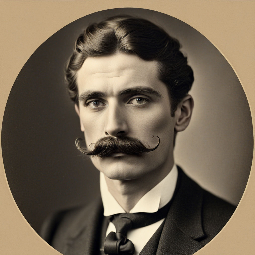 20th century British man with mustache and hairstyle by REBEL BIBLE ...