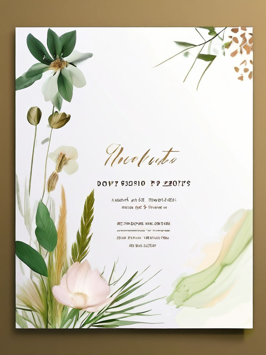 Invitation card template design Make your invitations in 8k ... by Nara ...