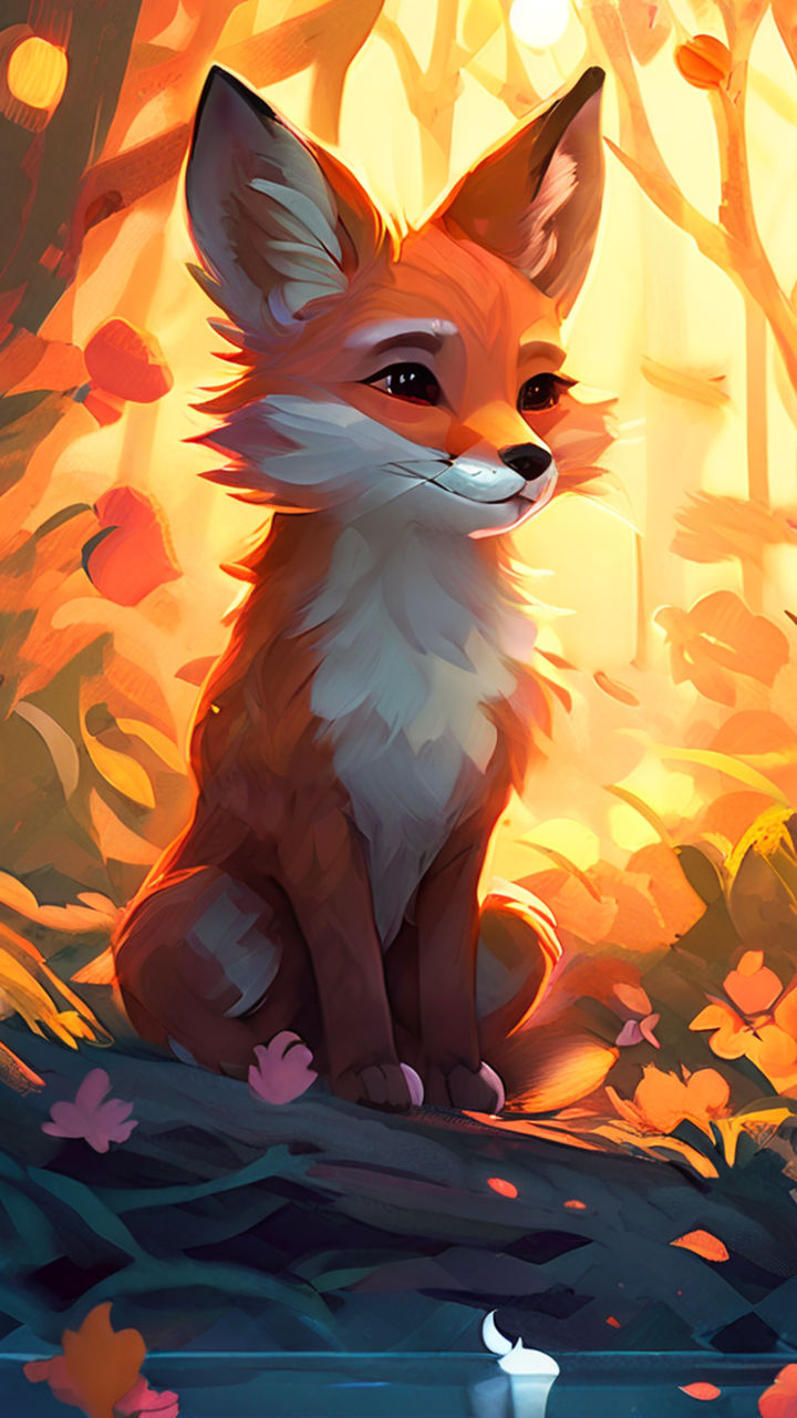 Illustration featuring Fifi the fox and Lulu the rabbit by mm wjk ...