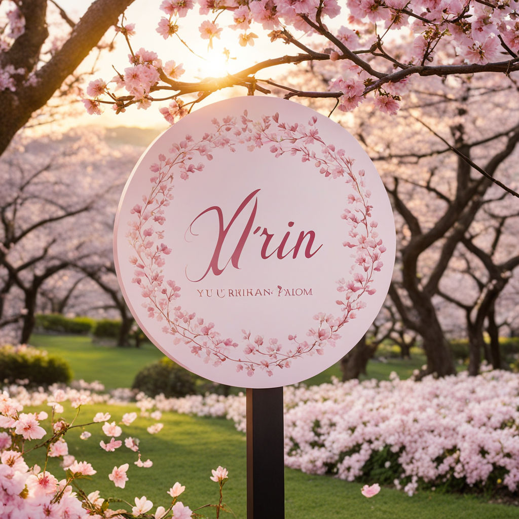 Sign with "yu rian" elegantly engraved in cursive script by 안수민 ...