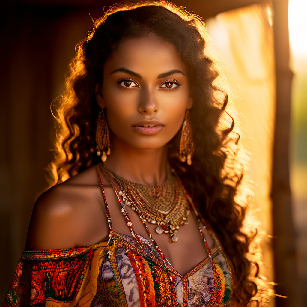 Portrait of a Bahia model by Eduardo Pereira - Playground