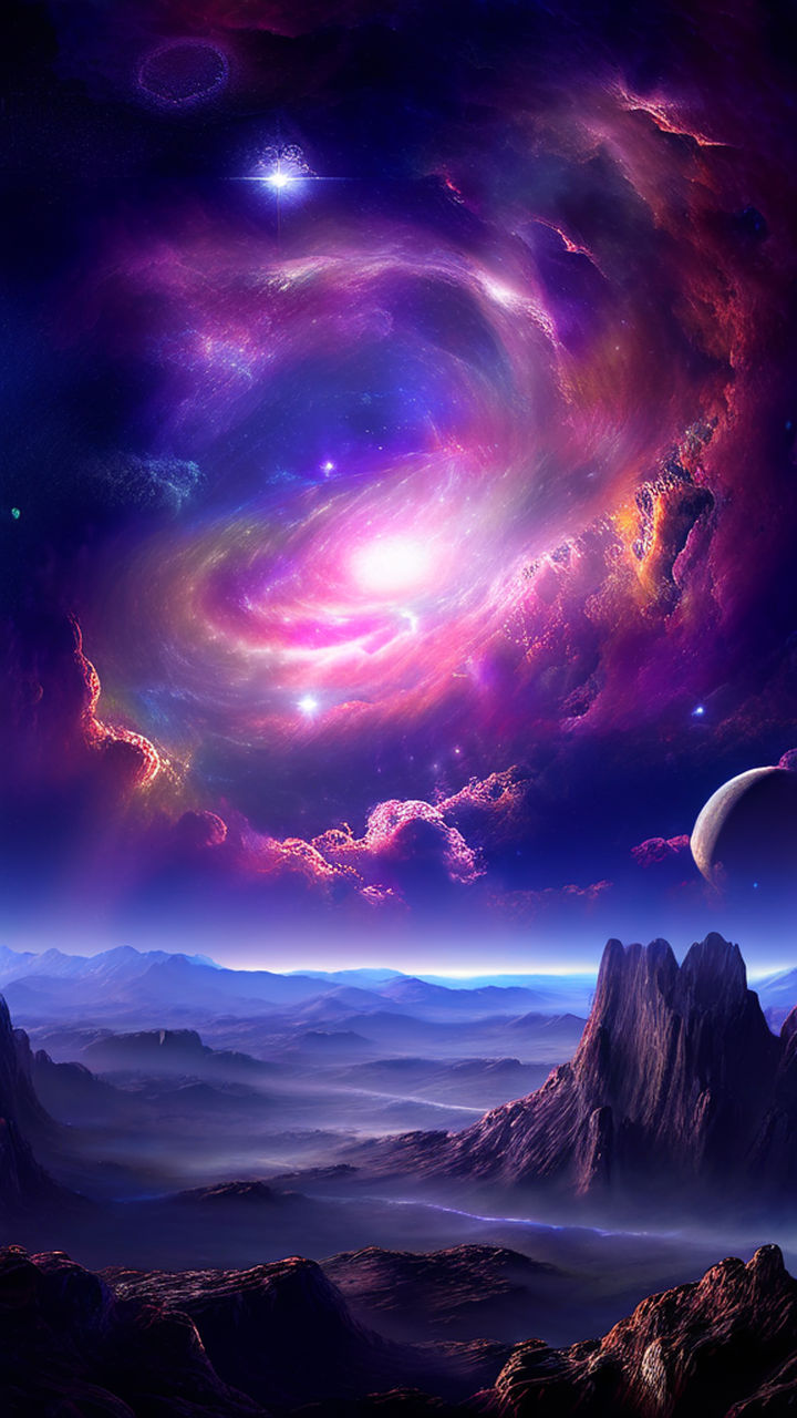 Deep space vista depicting a radiant nebula by Vision - Playground