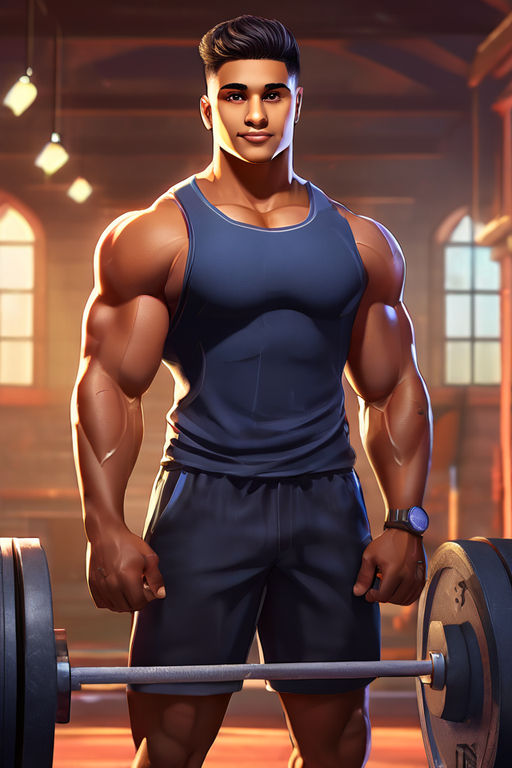 "Create a detailed 2D character image of a young man named V... by ...