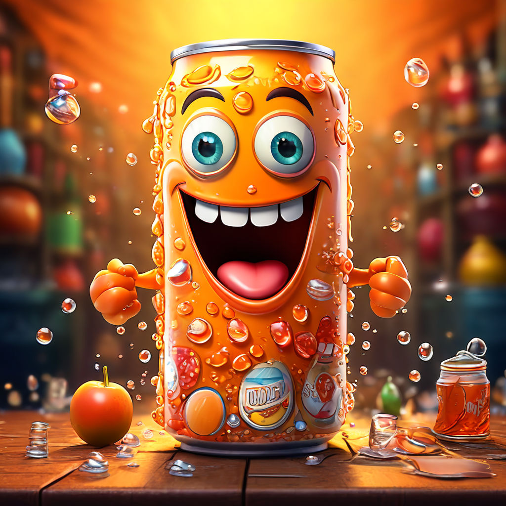 Magnifique canette de soda avec des jambes by Virginie Ava - Playground