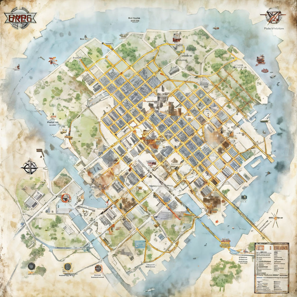 Post-apocalyptic city map by ChangSe Oh - Playground