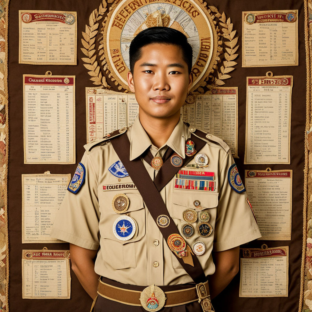 Filipino senior scout in traditional uniform by Hannickyle Pahuyo TV ...