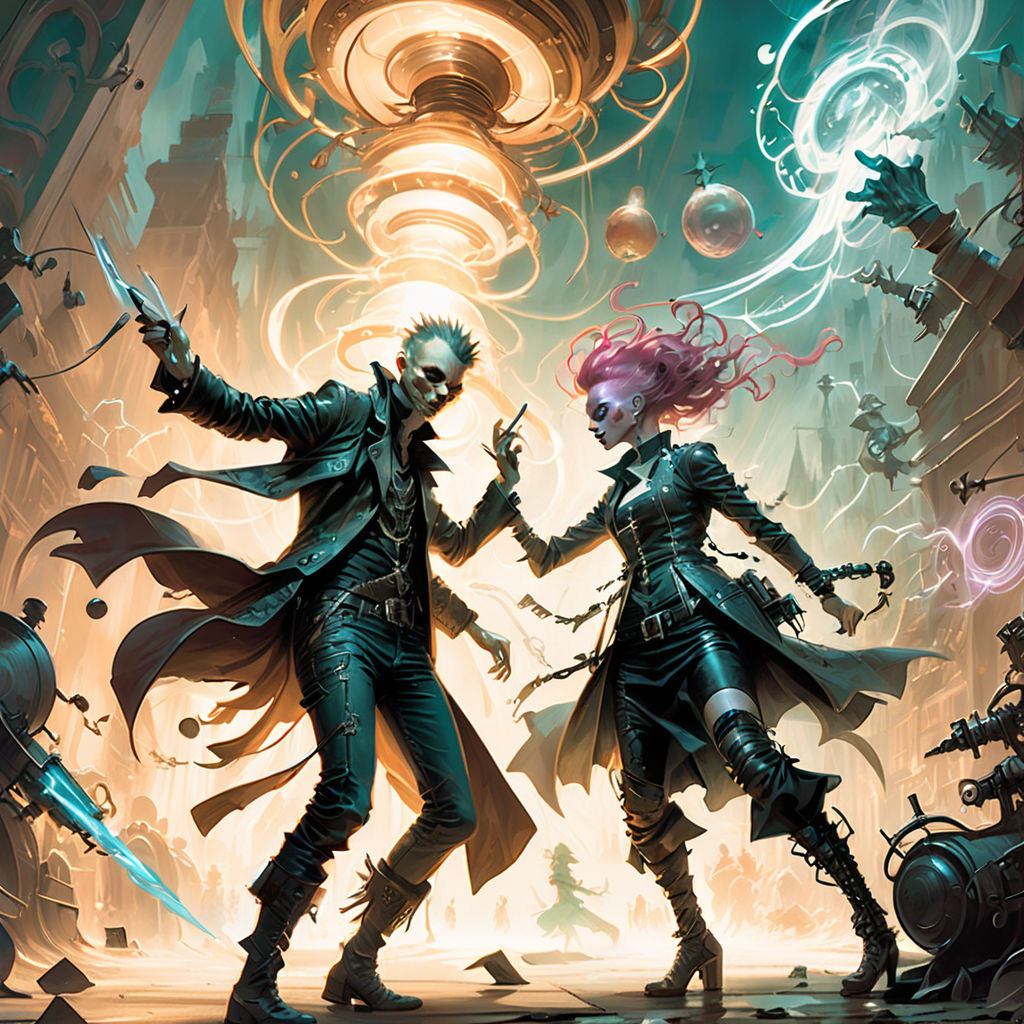 Aetherpunk a magic battle between two artificers by Sometimes Witchy ...