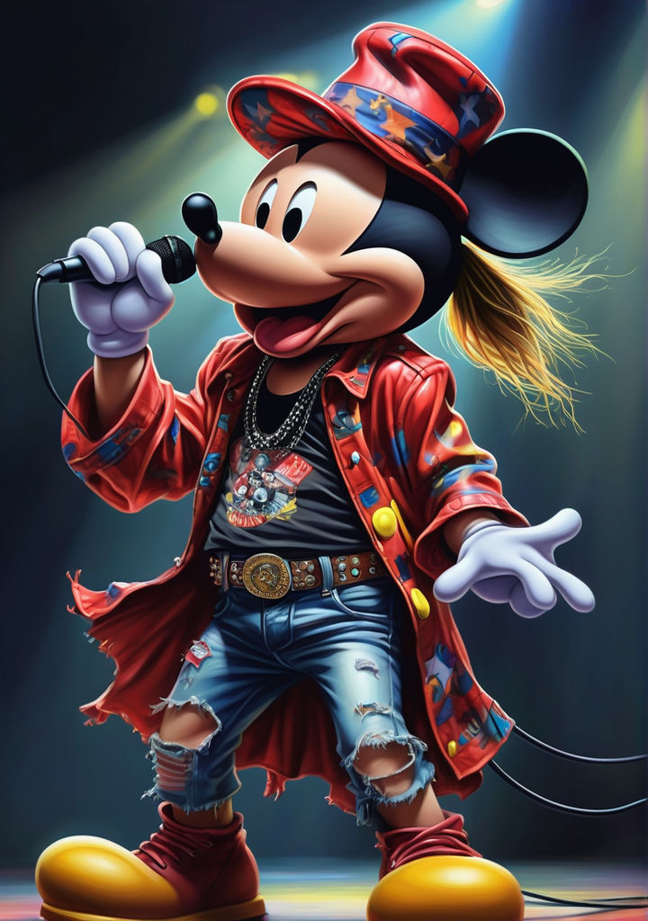 Mickey Mouse vestido como Axl Rose by ROTA77 TATTOO - Playground