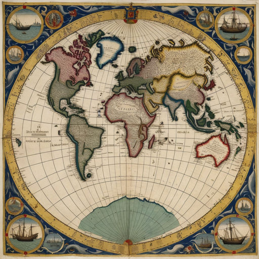 Realistic map of the world in the 1450-s by Ирина Владимировна Игнатова ...