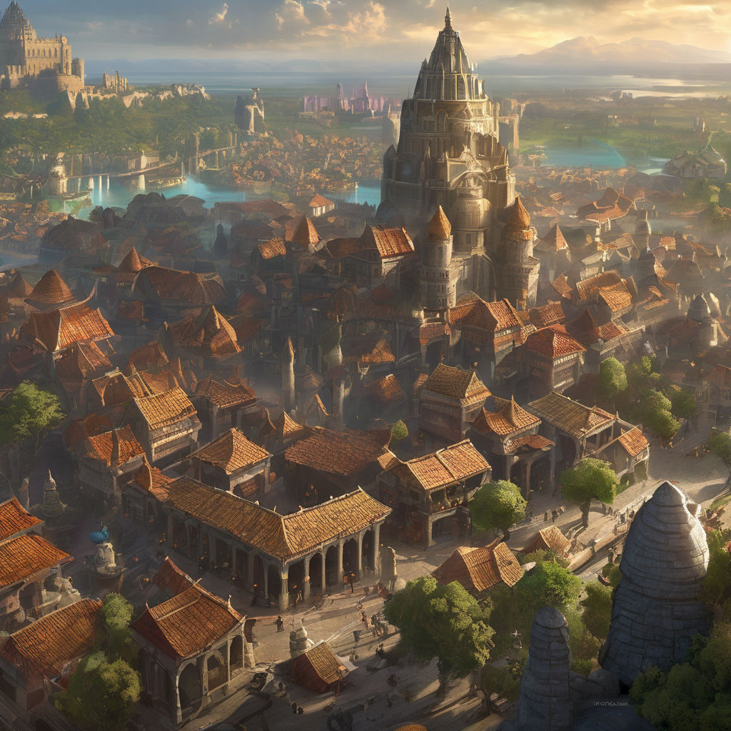 A highly detailed epic cinematic concept art CG render digit... by Ruan ...