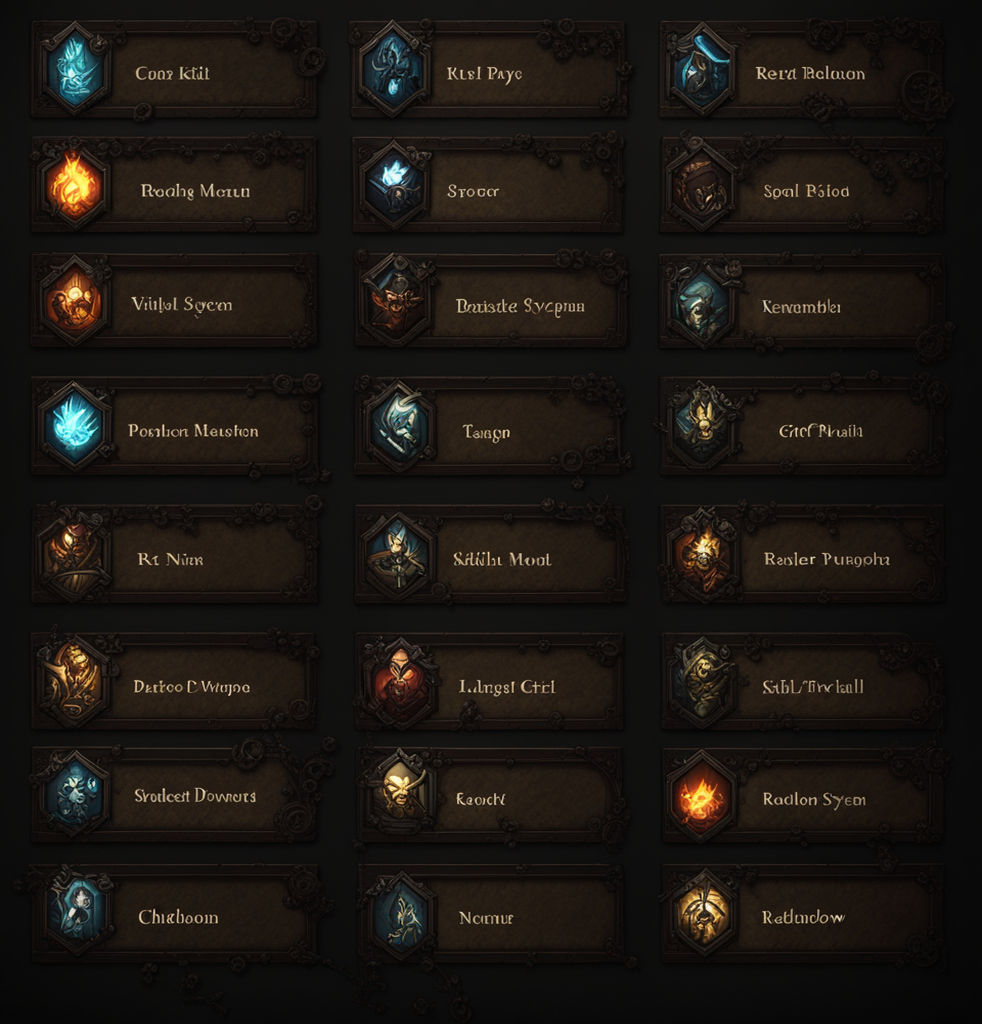 Darkest Dungeon RPG game user interface kit by 曲獻正 - Playground
