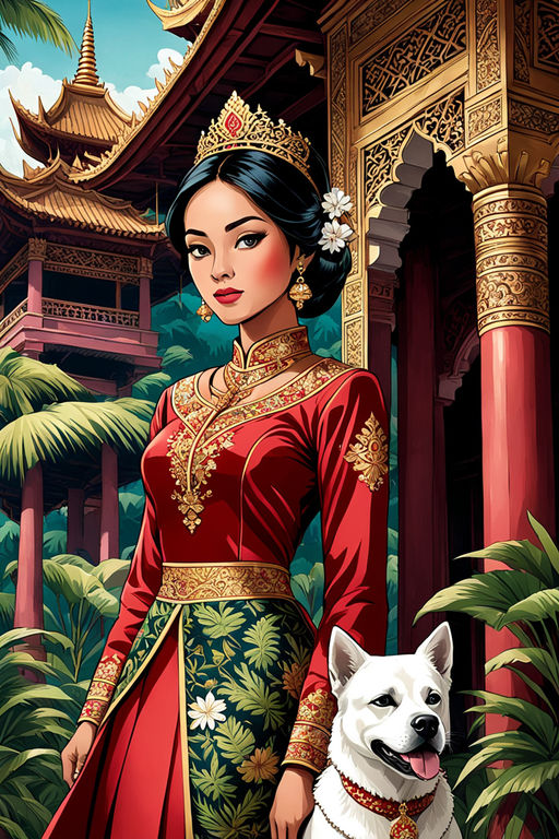 Illustration of Dayang Sumbi by Gilang Saputra - Playground