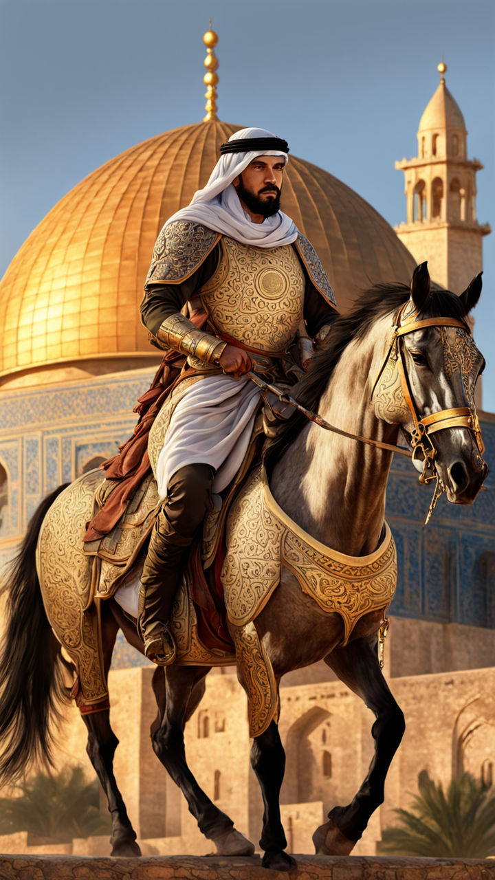 Arab warrior in detailed scale armor by Enes Tosun - Playground