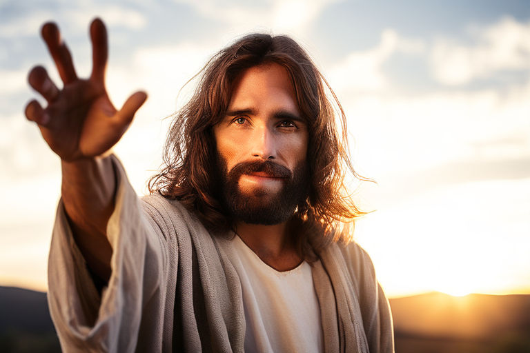 Jesus with outstretched hand by Cicero Vitor Soares Júnior Soares ...