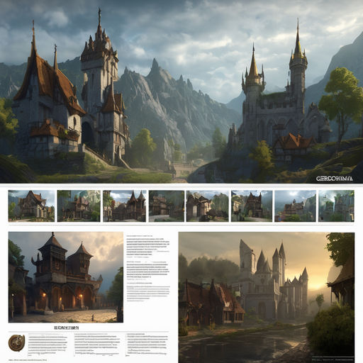 World building focus. (setting design and reference sheet.) ... by ...