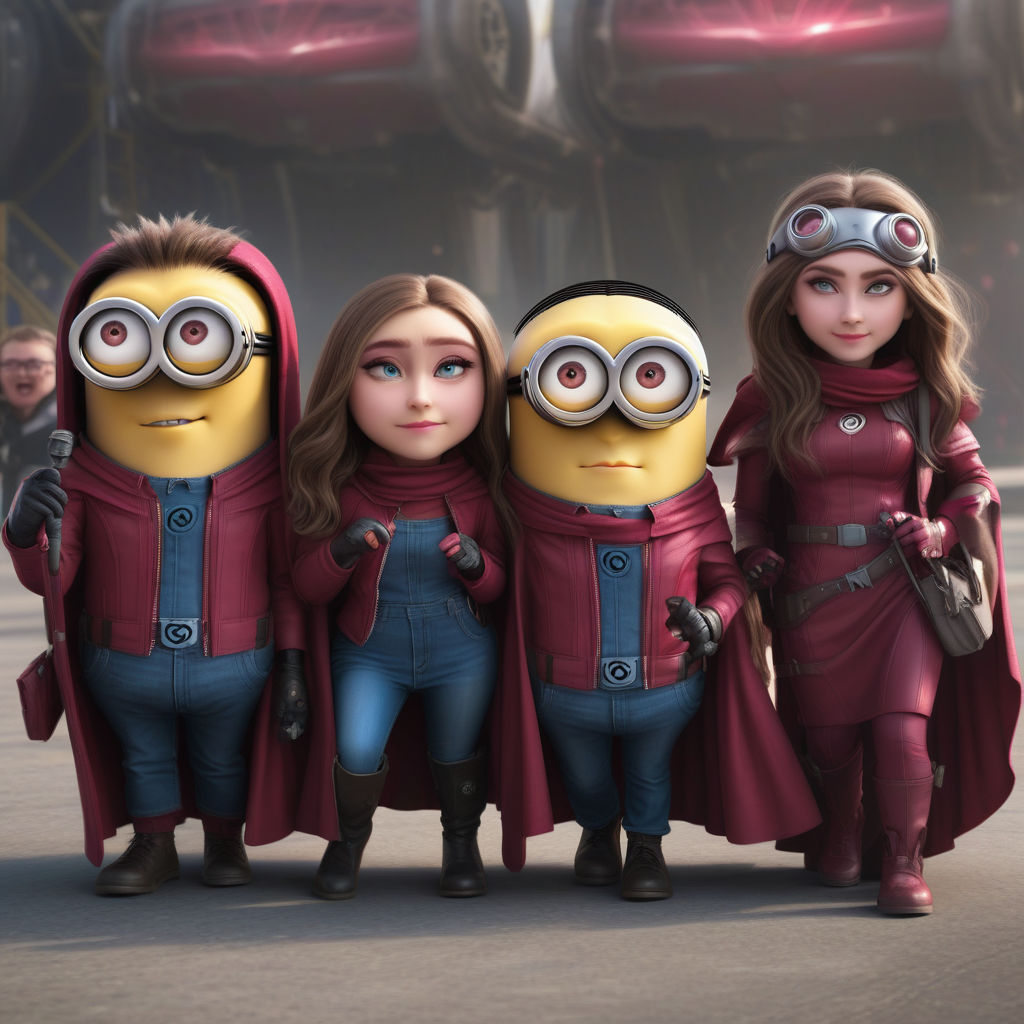 Minions transformed into Wanda Maximoff by Ben Alperen - Playground