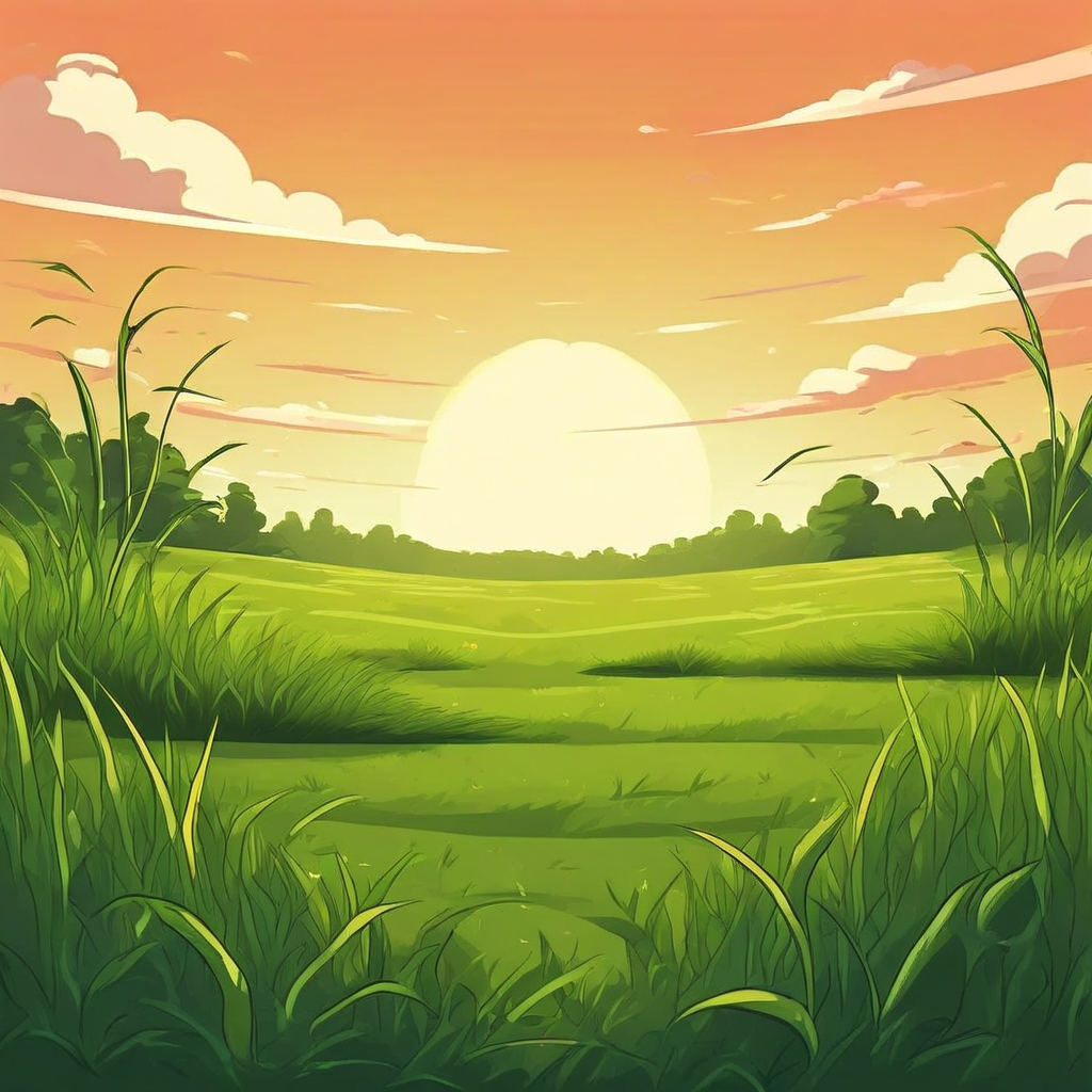 Cartoon grass field by Carolina Bred TV - Playground