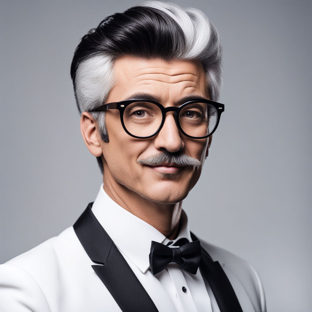 Uncle type man with some black and white hair and classic ha... by ...