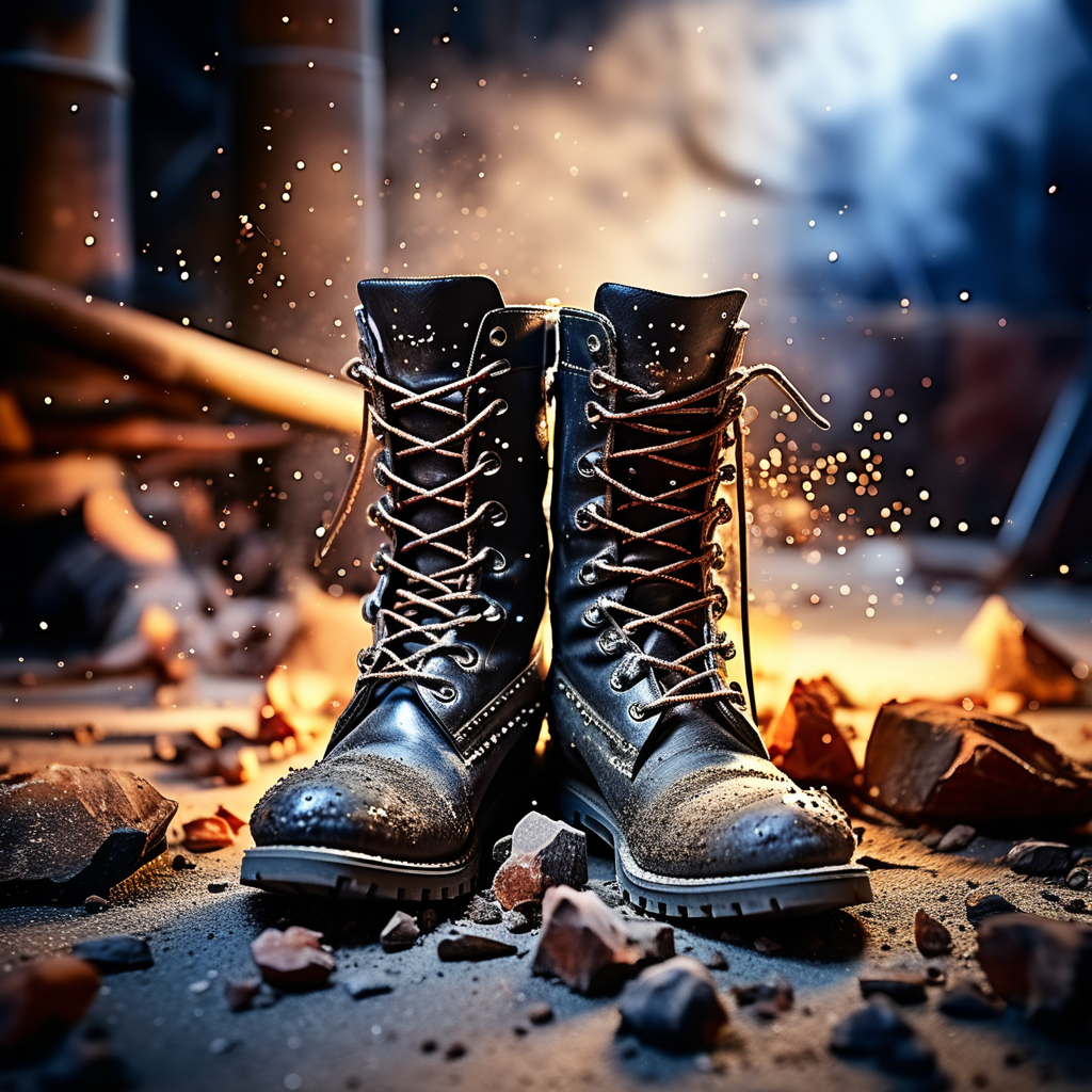 Still life photography of vintage leather boots by voisard - Playground