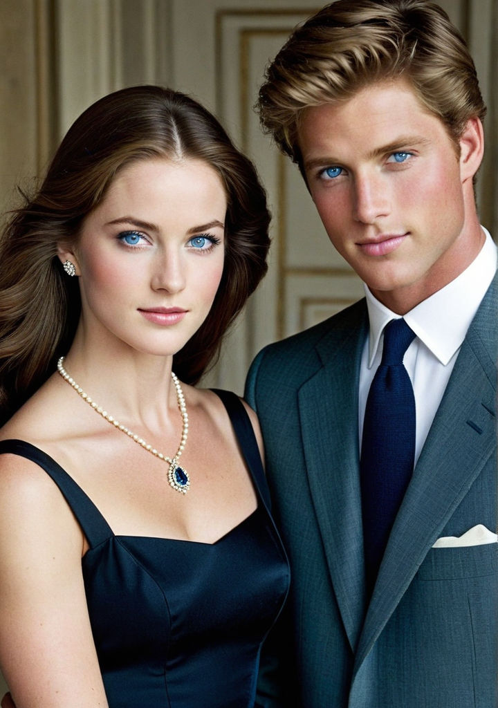 Portrait of a young royal couple engagement Regan described ... by Dr ...