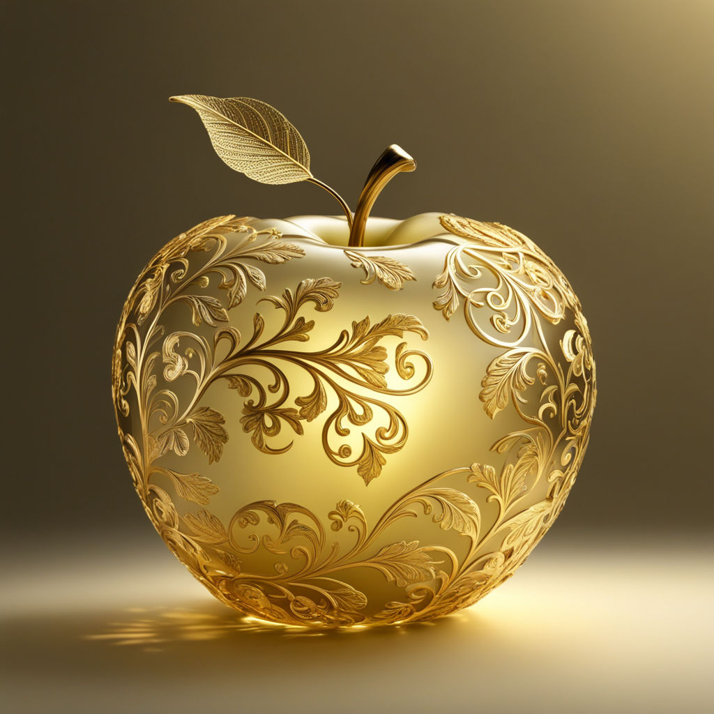 A beautiful translucent apple with shiny and beautifully cur... by Axel ...