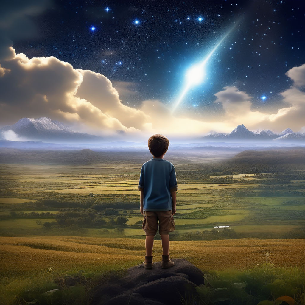 A rural boy biding farewell to the awe-inspiring realm and i... by Sougata Debesh Debnath ...