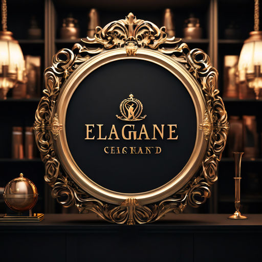 Create a 3d realistic logo that says “ELEGANCE UNCHAINED” BL... by ...