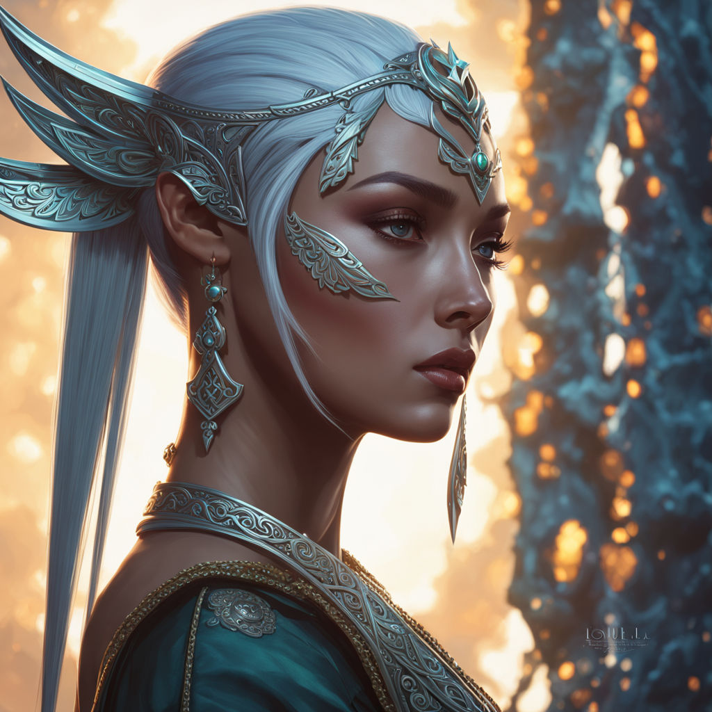 Fantasy Elf Bladedancer God by Fabrizio Corselli - Playground