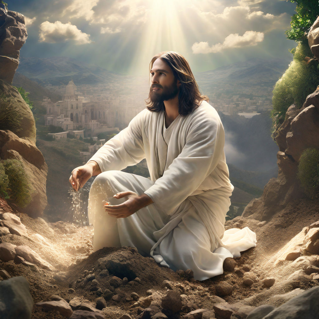 Image of Jesus Christ sowing the earth. by Lauro Corrêa - Playground