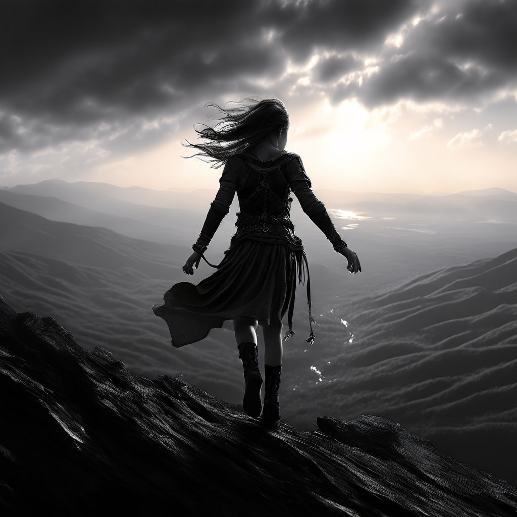 A girl captured mid-descent by mdyn elm - Playground