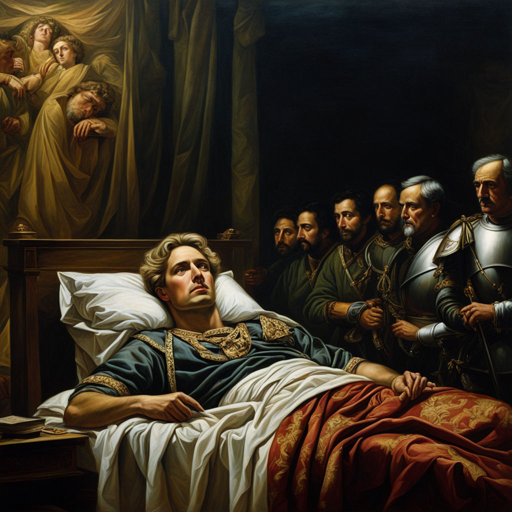 Alexander the Great on his deathbed by Ali Hassan - Playground