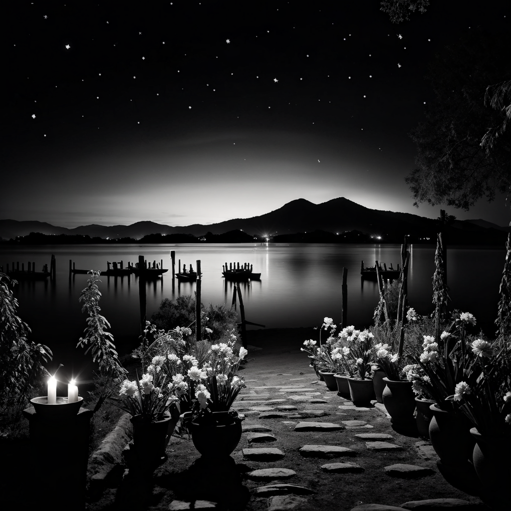 Janitzio Island on Lake Patzcuaro during Dia de Muertos cele... by ...