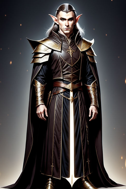 A male elf warrior who have scralett hair and wear 21's cent... by ...