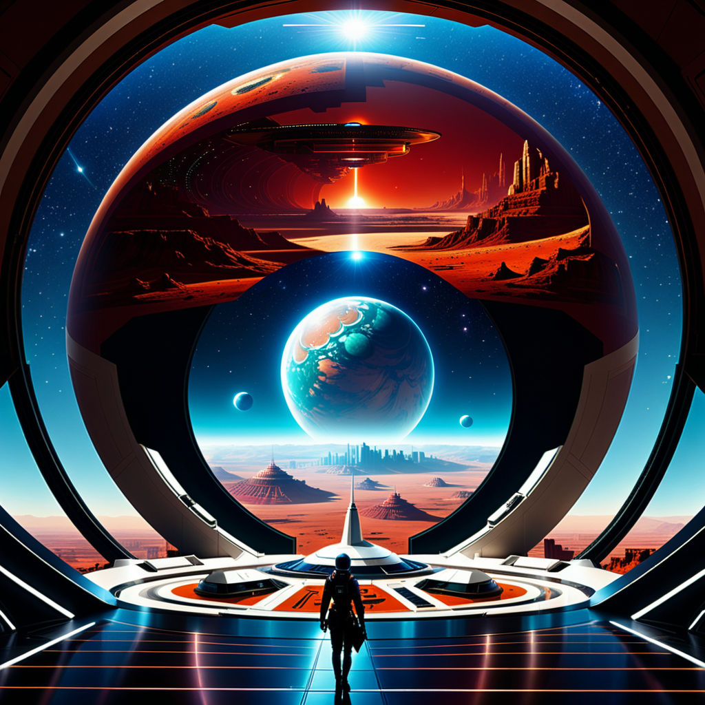 Mars utopian city inside dome by SamDiego - Playground