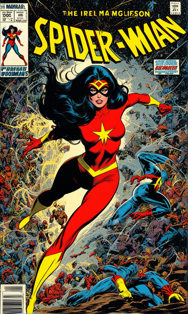 70s Marvel comics cover featuring Spider-Woman by Billy Kite - Playground