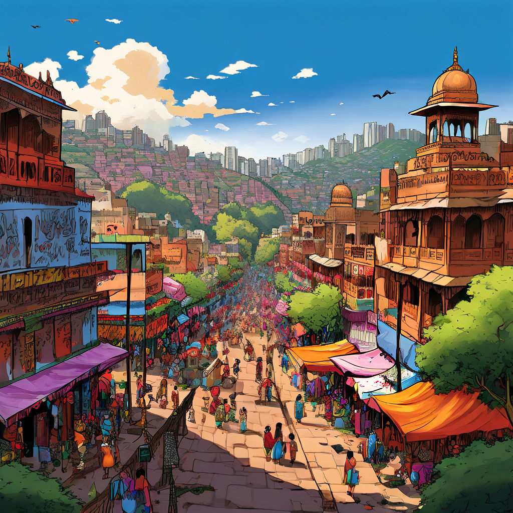 Cartoon of Pune by Kedar Gokhale - Playground