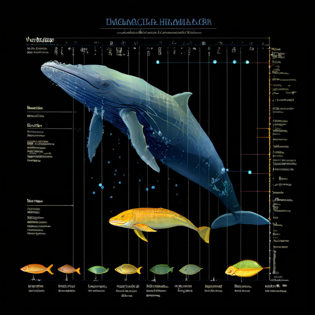 Linear graph illustrating evolution from human to humpback w... by Paul ...