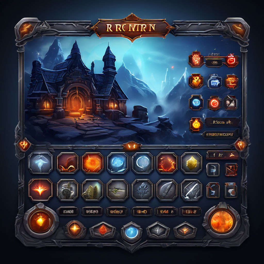 Rpg game user interface by Marcin Dudek - Playground